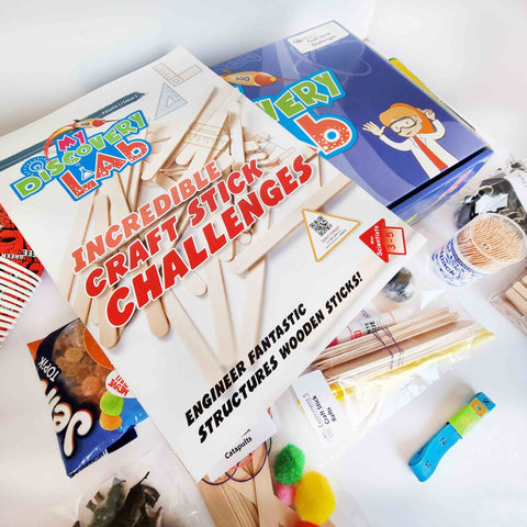 Box 5 -Incredible Craft Stick Challenges (3-5 years) – My Discovery Lab ...